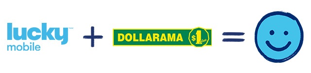 Luckymobile SIM cards at Dollarama Stores | Luckymobile